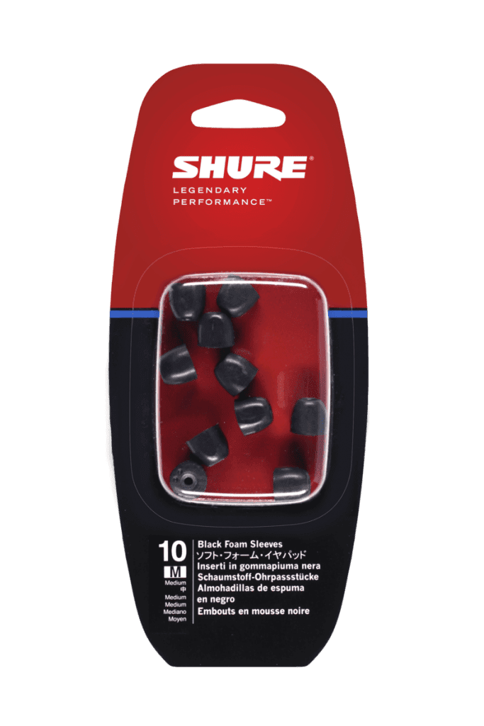 Shure Black Foam Medium Tips (5 PR)