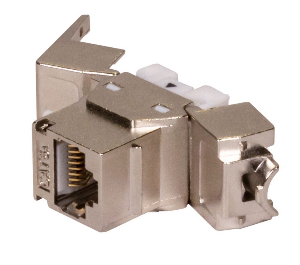 DYNAMIX Cat6A Shielded Keystone Slimline Jack. Component Compliant.