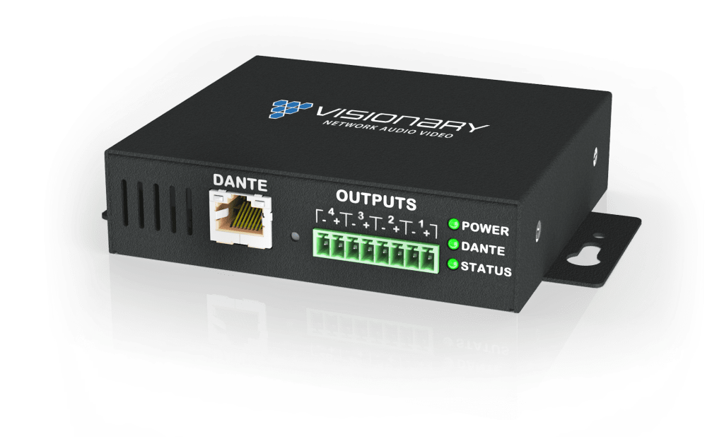 Dante AES67 POE 4ch Amp