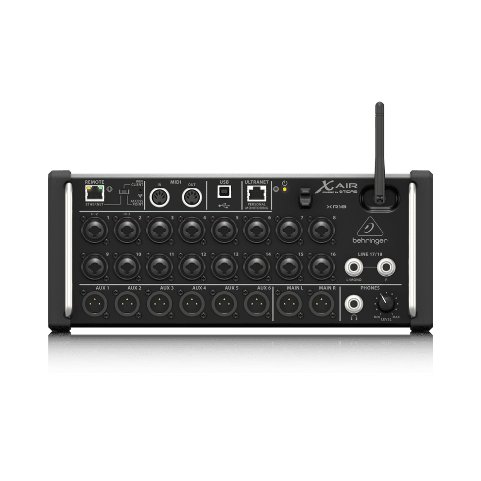 Behringer Digital Mixer X Air XR18 18-Input Digital Ipad/Tablet Mixer