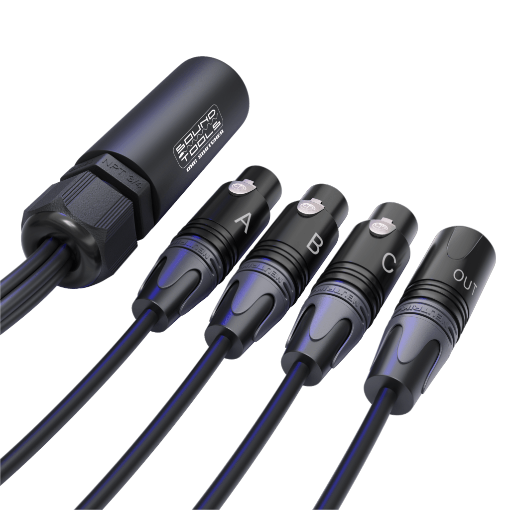 Sound Tools Mic Switcher 3 In 1 Out – Microphone Selection Switch