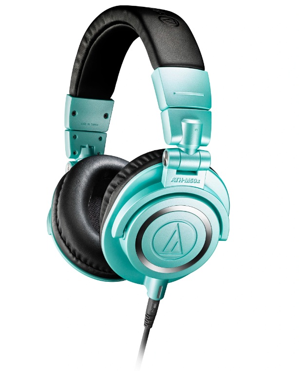Audio Technica ATH-M50X Ice Blue Headphones - Limited Edition
