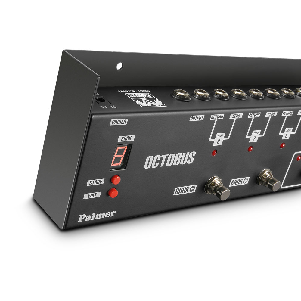 Palmer Octobus 8-Channel Programmable Loop Switcher - Pedalboard FX Routing