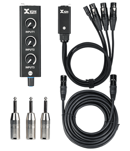 PX Portable 3-Channel Personal Mixer PX System With Snake